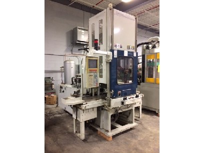 Injection Molding Machines: 2004 Newbury Vertical 150 Ton 4 Oz with ...